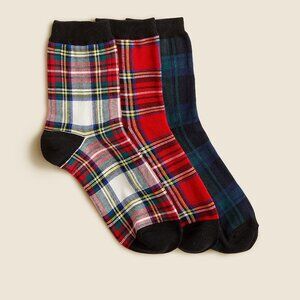 J. Crew | Accessories | Nib Tartan Bootie Socks Threepack | Poshmark